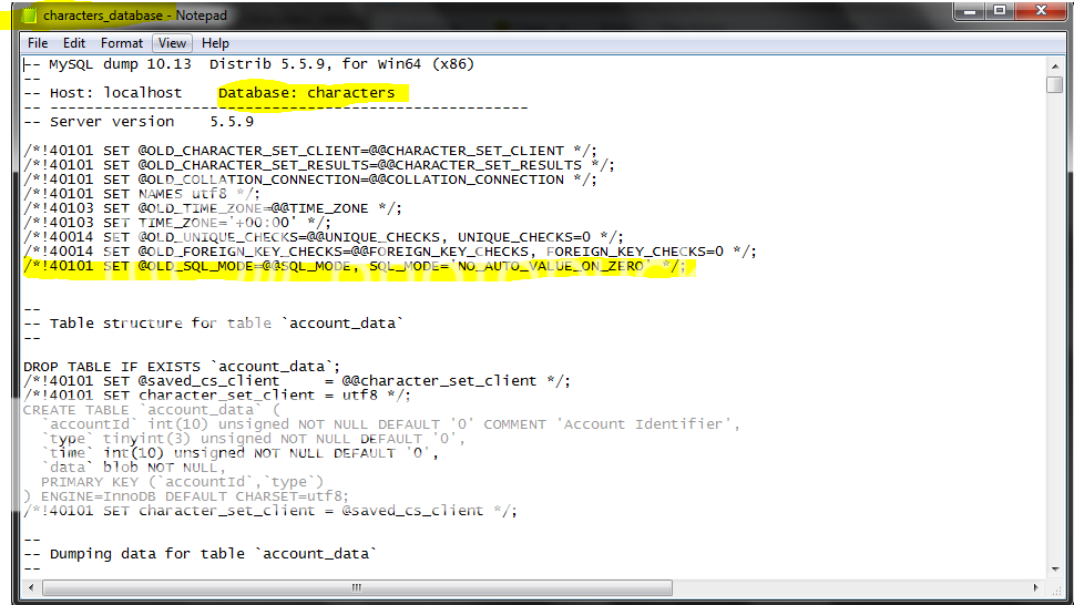 [SQL] Following Line Returns Error- · Issue #2078 · TrinityCore/TrinityCore · GitHub